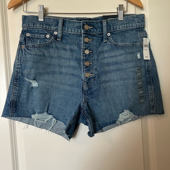GAP | Shorts | Bnwt Gap Denim Button Fly High Rise Cheeky Short Size 30 ...